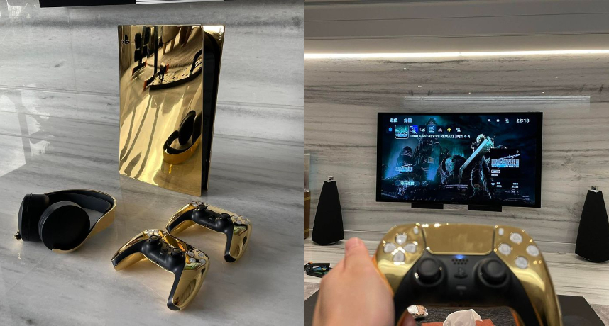極致奢華！玩家開箱「24K金PS5」限量250套 網全看傻