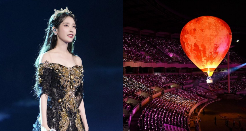 IU演唱會10大歷史性時刻：搭熱氣球繞場一圈！無人機「拼出粉絲Lo
